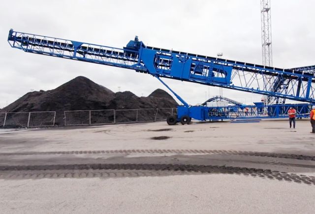 Portable Radial Telescopic Stacker | Telestacker Conveyor | SKE Industries